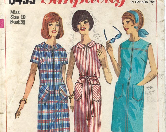 Simplicity 6499 1960s Step-in Dress, Size 18 Bust 38 - Etsy