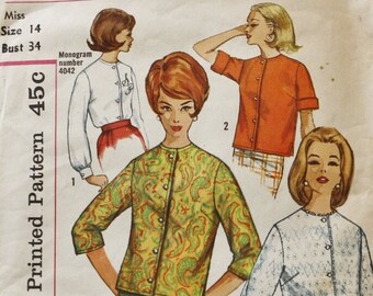 Boxy Blouse Sewing Pattern - Etsy