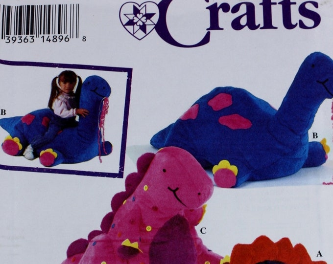 Simplicity 8791 Giant Stuffed Dinosaur Pillow, Dinosaur Toy Pattern ...