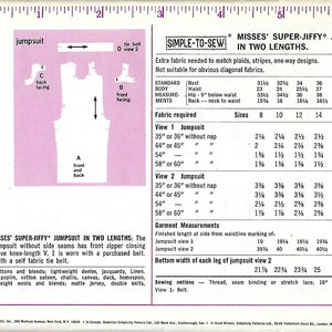 Simplicity 8787 70s Super-jiffy Jumpsuit Sewing Pattern, Two Lengths - Etsy