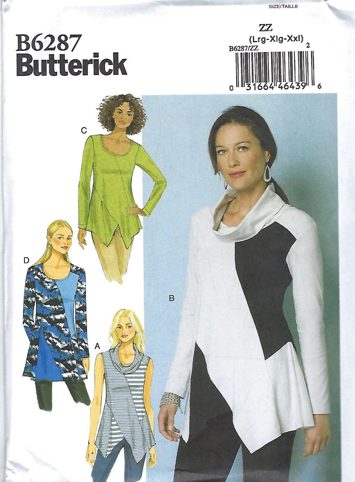 Butterick Sewing Pattern B6287 Misses' Tunic Sewing - Etsy