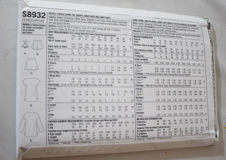 Simplicity S8932 Re-issue 1940s Simplicity 1302 Bathing - Etsy