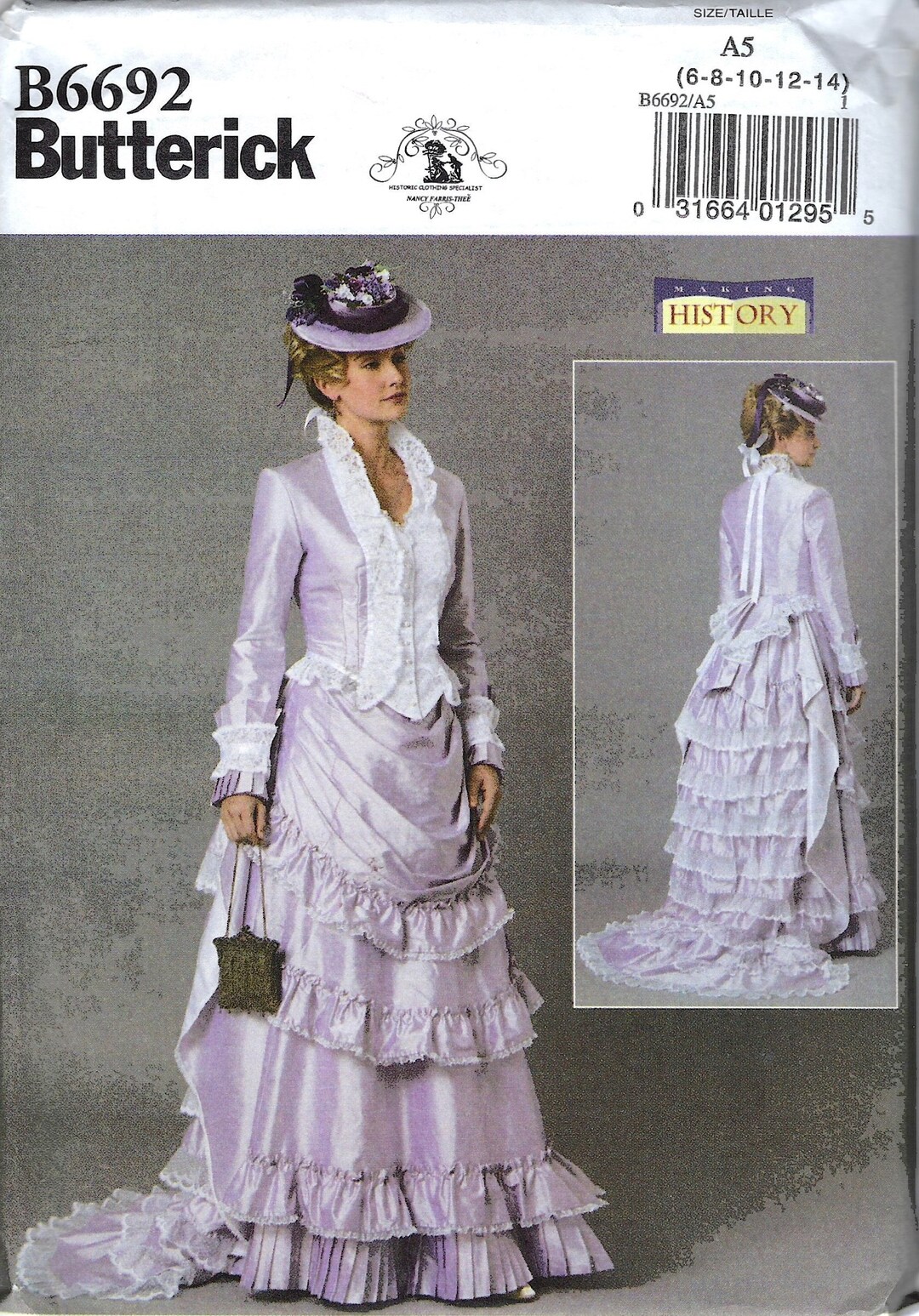 Butterick B6692 Victorian Edwardian Dress Sewing Pattern Uncut, 6692 - Etsy
