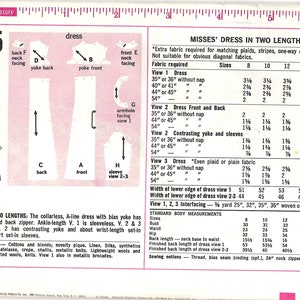 60s Mod Dress Simplicity 7345 Sewing Pattern, Size 16, Bust 36 - Etsy