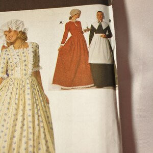 Costume Sewing Pattern Simplicity 9713 Misses Victorian Puritan Dress ...