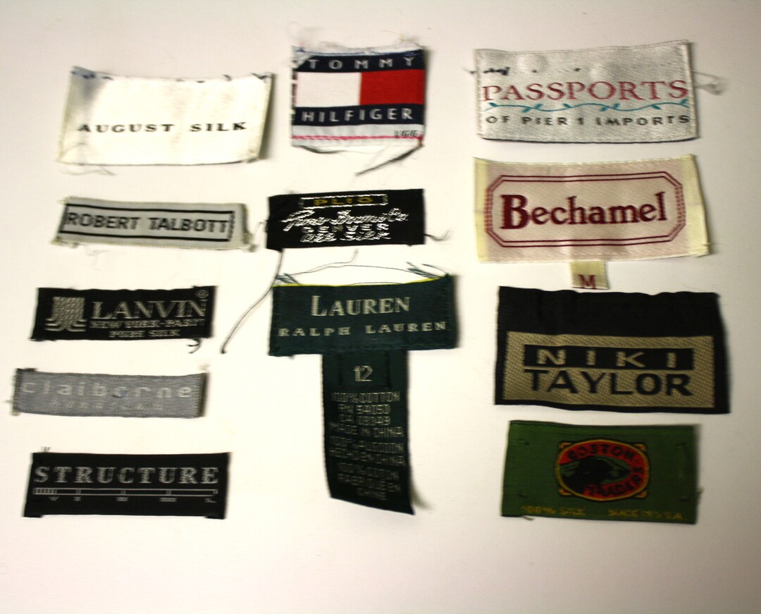 Vintage Clothing Labels 12 Pc Various Vintage Clothing Makers - Etsy