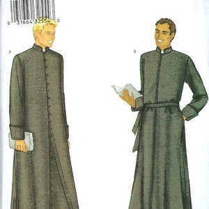 Butterick Pattern 6844 Priest Clergy Cassock Church Robe Uncut - Etsy