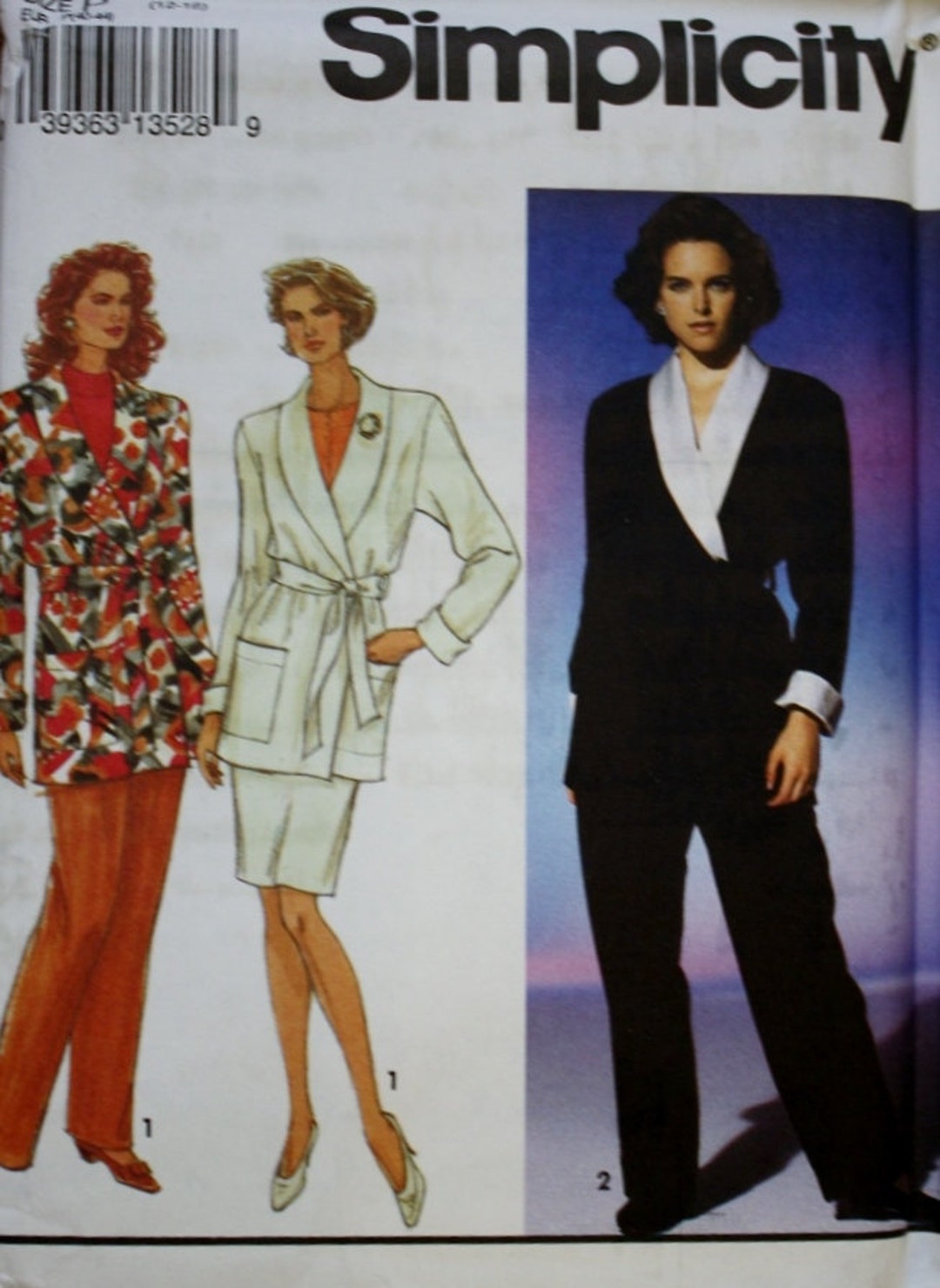 Simplicity Pattern 8191 Pants, Skirt, Unlined Jacket Vintage Sewing ...