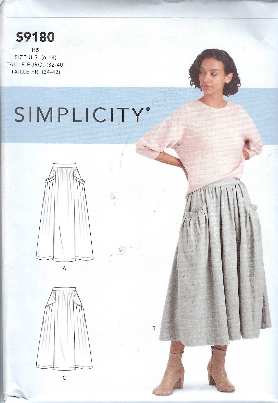 Simplicity Sewing Pattern S9180, Misses Skirt, UNCUT - Etsy