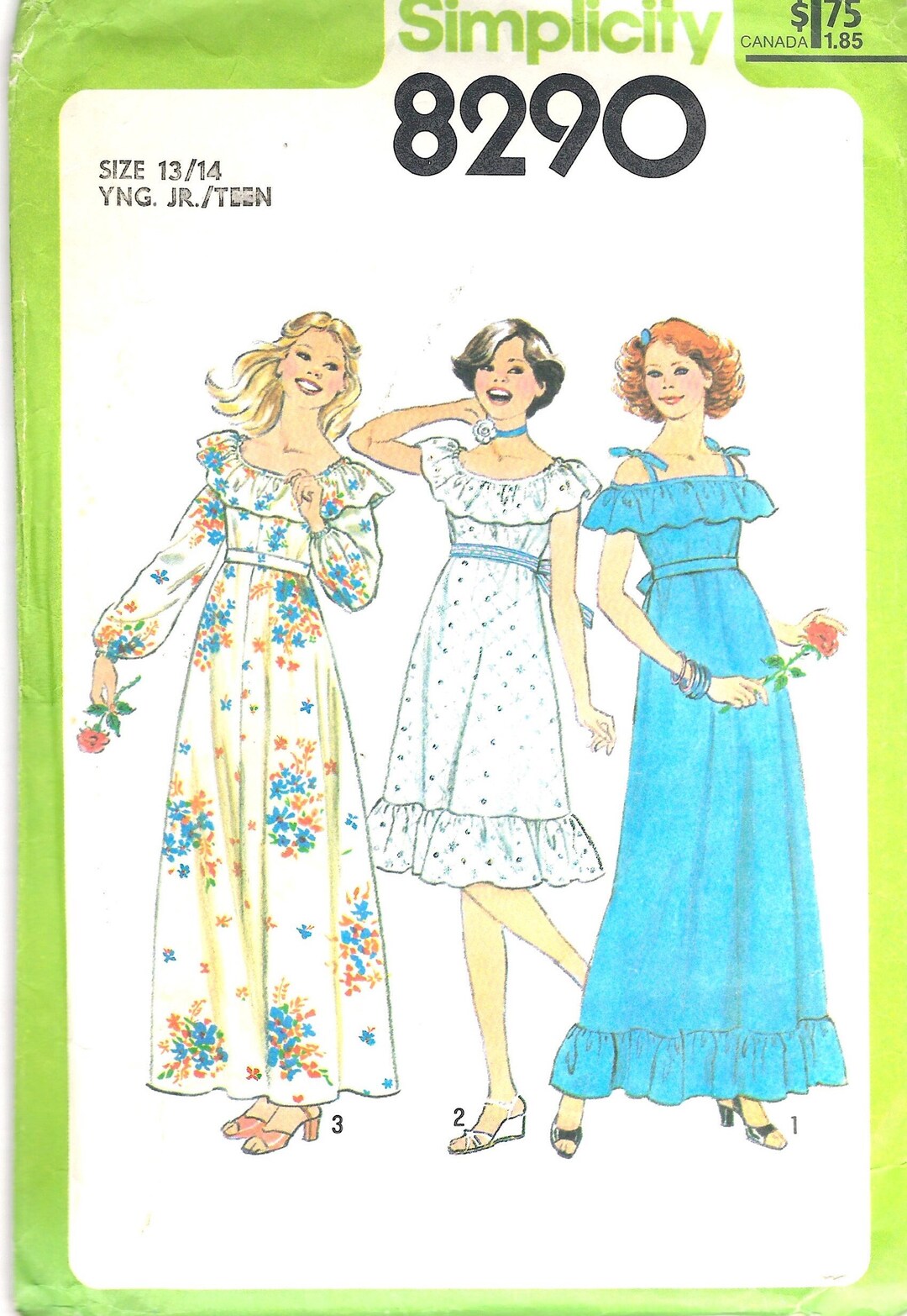 Simplicity 8290 Dress Sewing Pattern, Bust 33 1/2 - Etsy