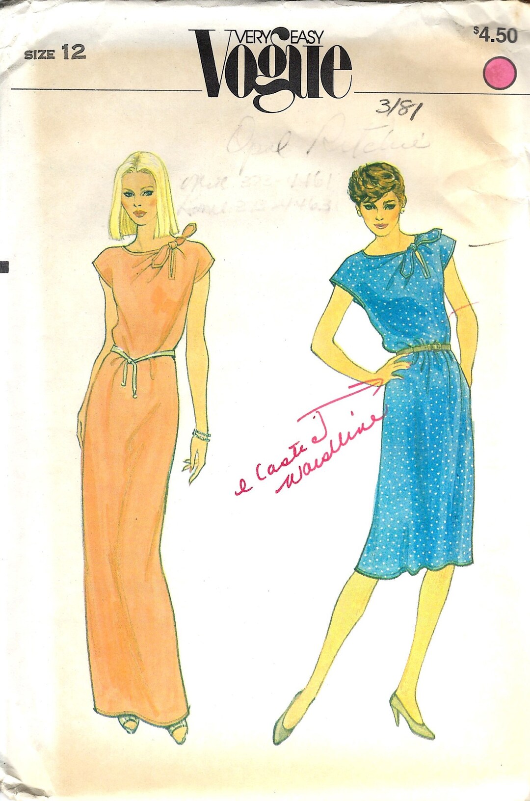 VOGUE 7935 Loose Fitting Pullover Dress Sewing Pattern - Etsy