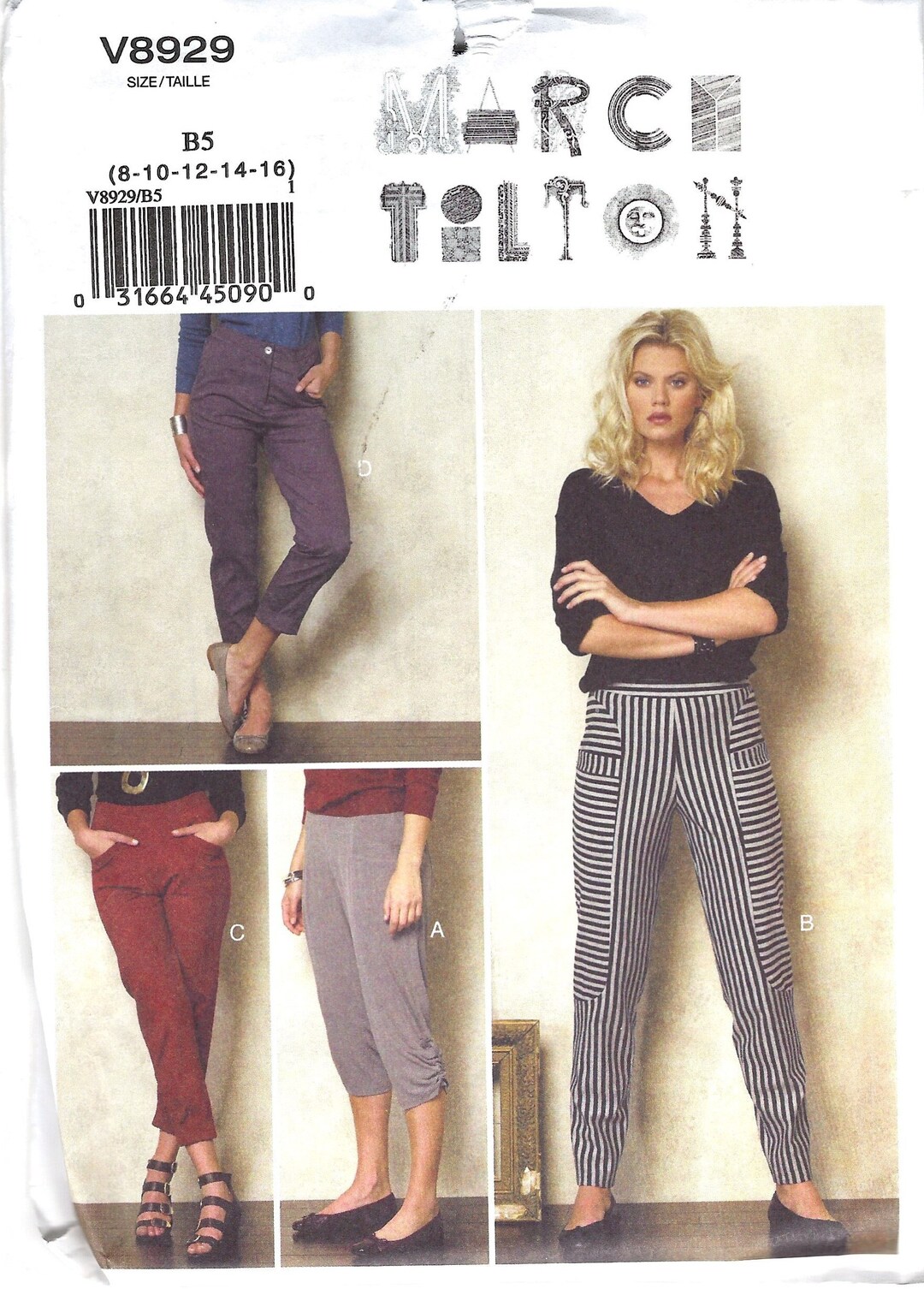 Vogue Pattern V8929, Uncut, MARCI TILTON, Misses Semi-fitted, Below ...