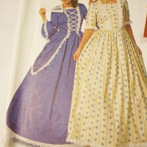 Costume Sewing Pattern Simplicity 9713 Misses Victorian Puritan Dress ...