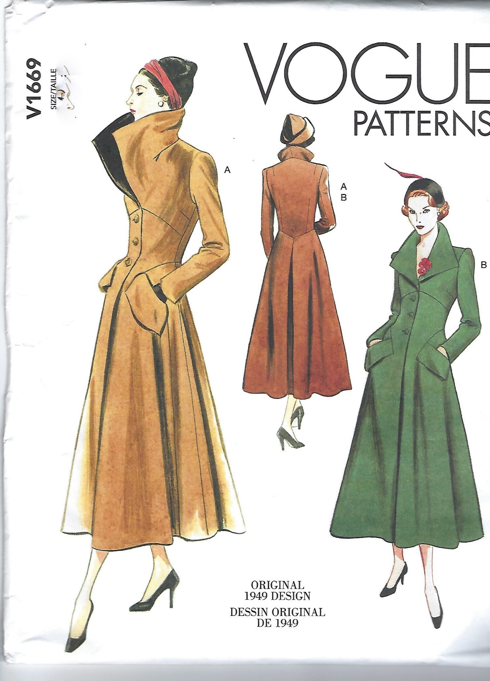 Vogue Sewing Pattern V1669 Outerwear Retro Coat Sewing - Etsy
