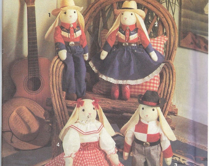 Vintage Western 23 Bunny and Clothes Simplicity Pattern 8270 UNCUT - Etsy