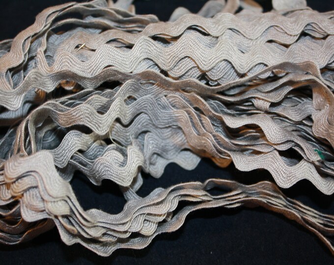 Gray 9/16" Rick Rack Zig Zag, Ribbon Trim, Rick Rac Medium, Ric Rack ...