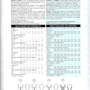 Butterick B4669 Sewing Pattern, Making History Boned, Lined Corsets W ...