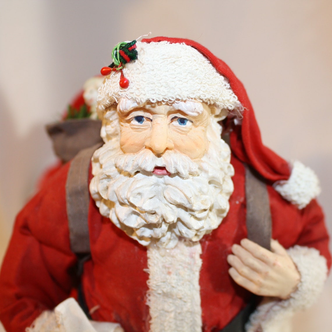 Vintage Santa Resin Figurine Retro Santa Decor 10.75 Inch - Etsy