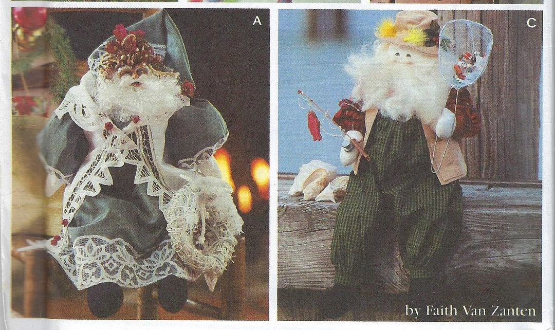 Simplicity 9869 21" Santa and Clothes Sewing Pattern - Etsy