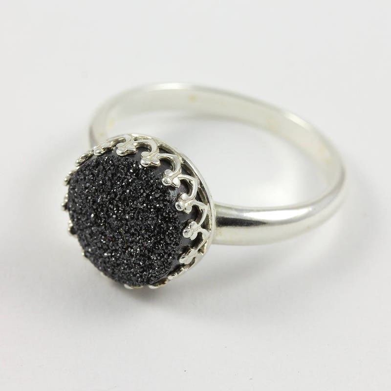 Druzy Quartz Ring - Etsy