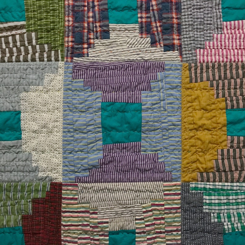 Improv Courthouse Steps Baby Quilt - Etsy