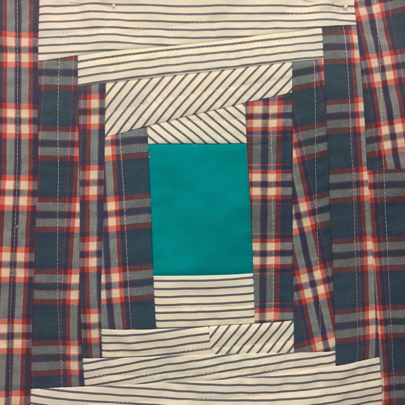 Improv Courthouse Steps Baby Quilt - Etsy