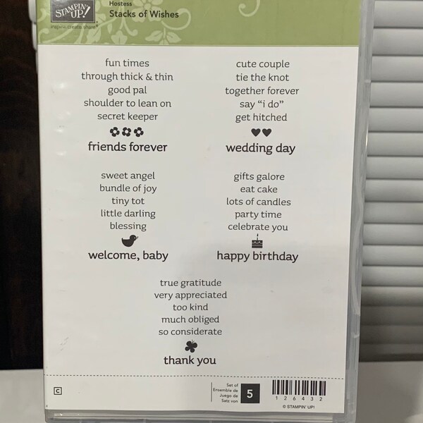 Stampin up Stamp - Etsy