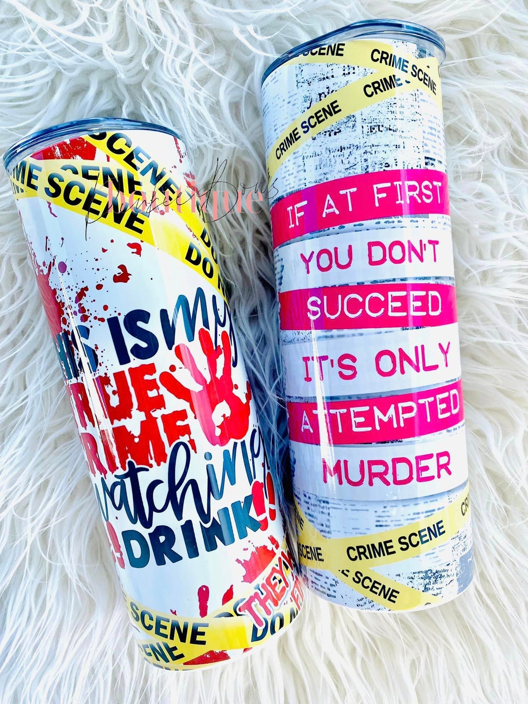 True Crime/horror/murder Mystery Sublimated Tumbler/coffee Tumbler ...
