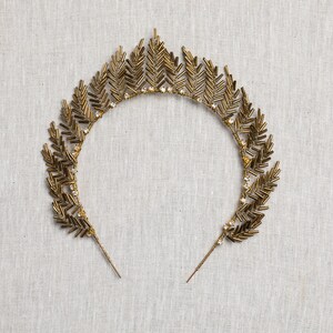 FERN | Beaded Halo Crown - Etsy