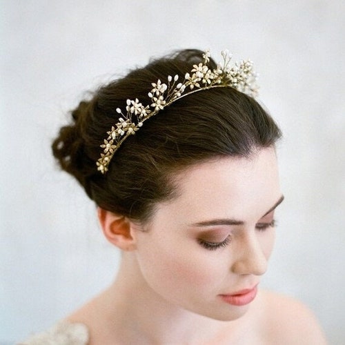 SIRENE Antique French Gilded Coronet - Etsy