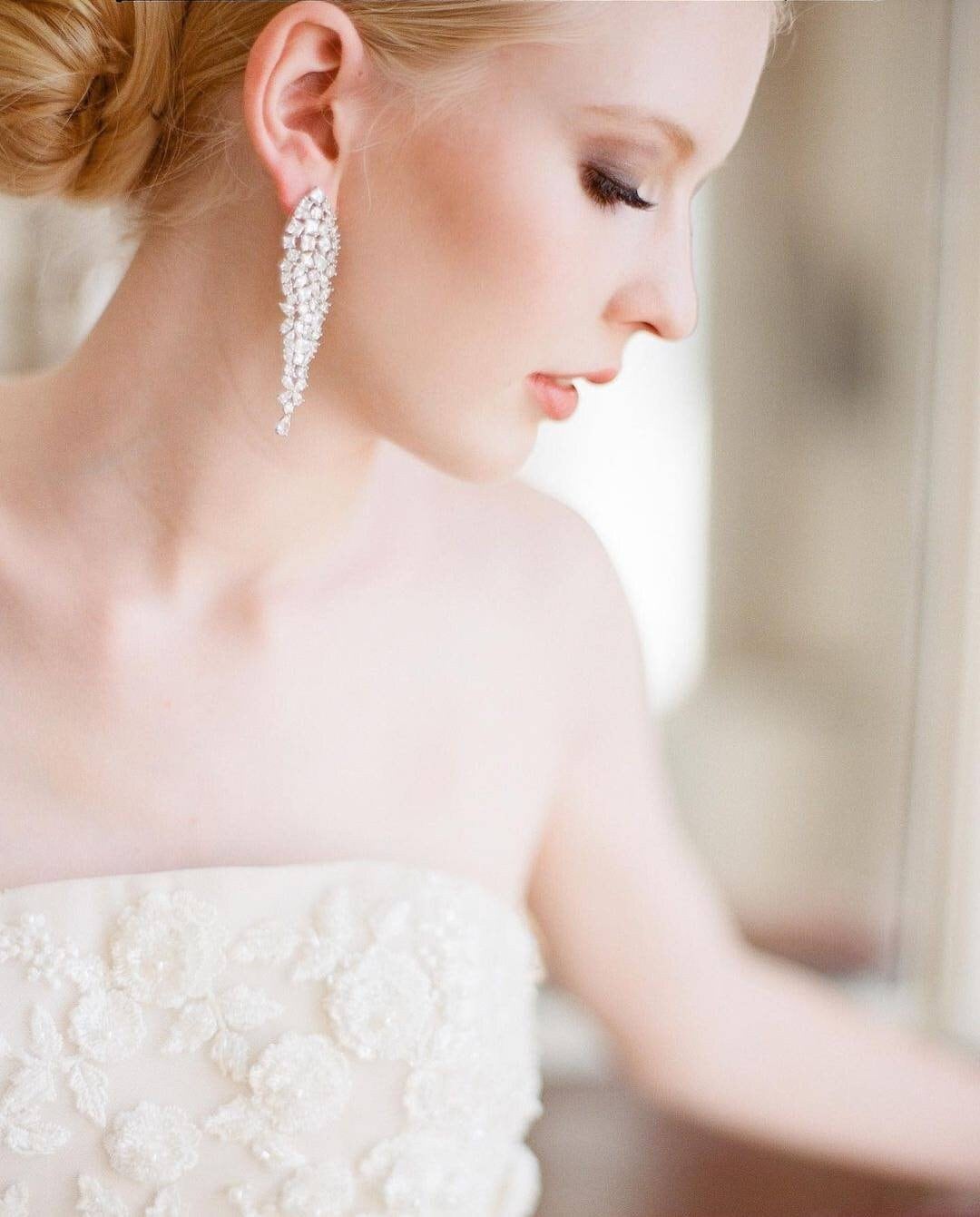 CARTER | Luxury Diamond Drop Earrings, Drop Earrings, Crystal Earrings ...