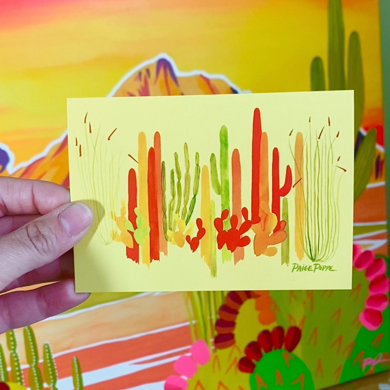 Cactus Postcard.cacti Postcard.desert Postcard.plants Postcard.nature ...
