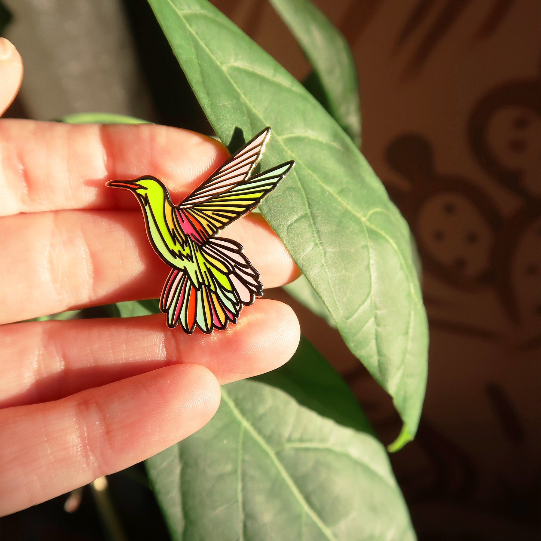 Hummingbird Pin.hummingbird Enamel Pin.hummingbird | Etsy