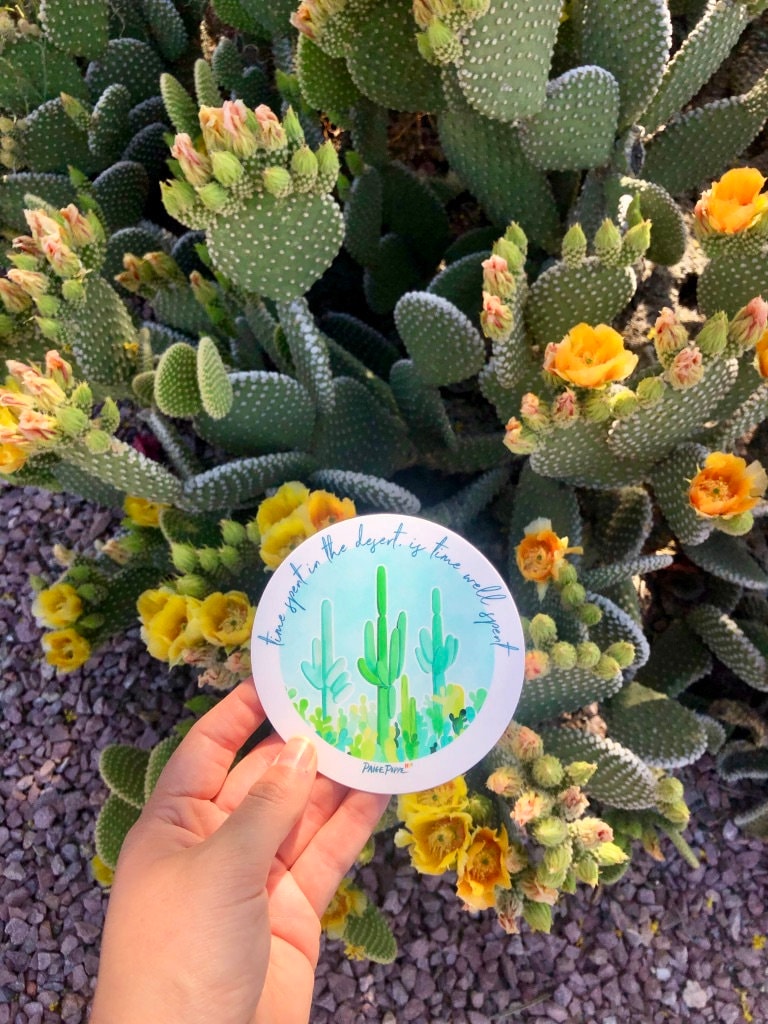 Cactus Sticker.cacti Sticker.saguaro Sticker.desert Sticker.nature ...