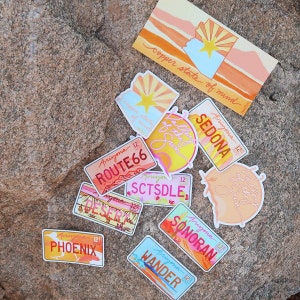 Desert Inspired Sticker.arizona Sticker.arizona License Plate.az ...