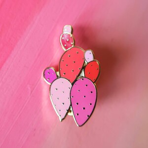 Cactus Pin.enamel Pin.cacti Pin.pink Cactus.cactus Art.arizona Pin ...