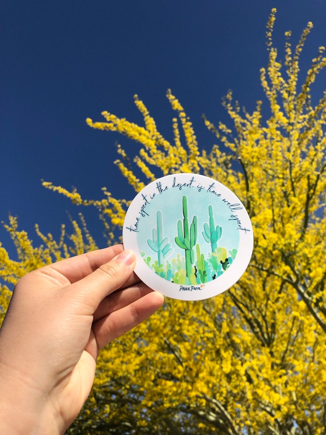 Cactus Sticker.cacti Sticker.saguaro Sticker.desert | Etsy