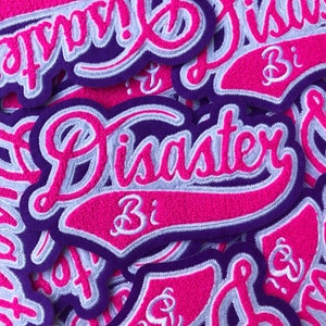Disaster Bi Embroidered Patch - Etsy