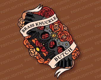 Brass Knuckle Pin - Etsy