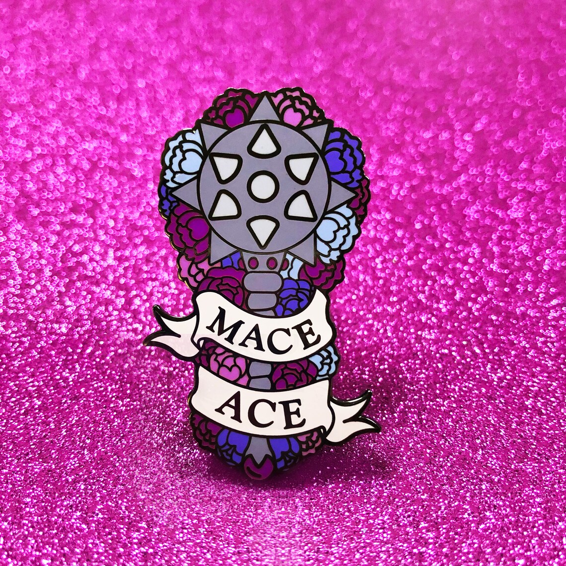 Mace Ace Enamel Pin - Etsy