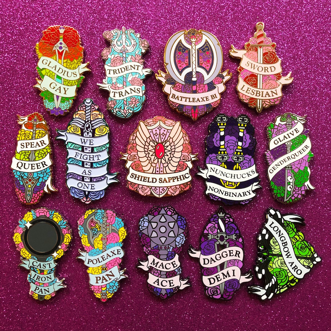 B GRADE LGBT Armory Enamel Pins - Etsy