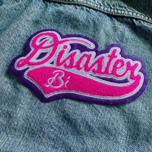 Disaster Bi Embroidered Patch - Etsy