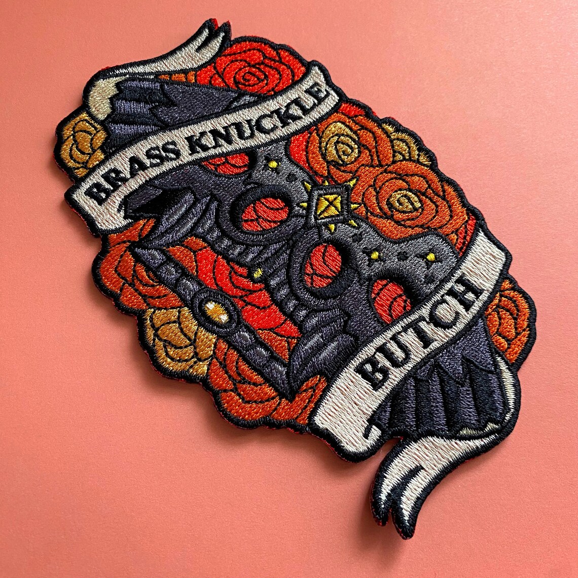 Brass Knuckle Butch Embroidered Patch - Etsy