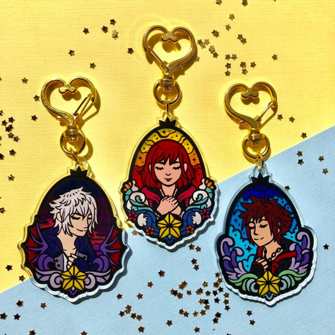CLEARANCE: Kingdom Hearts - Destiny Trio Acrylic Keychains - Etsy
