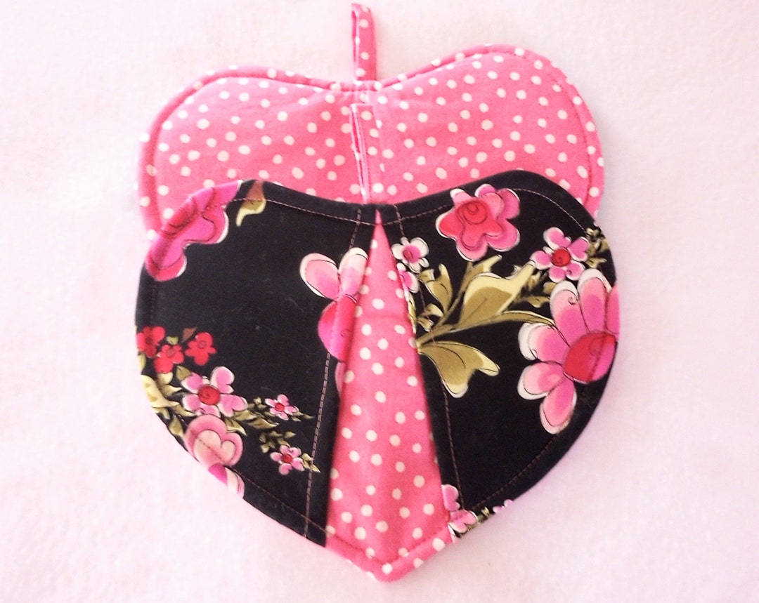 Heart Shaped Pot Holders, Pot Holders, Hot Pads, Oven Mitts - Etsy