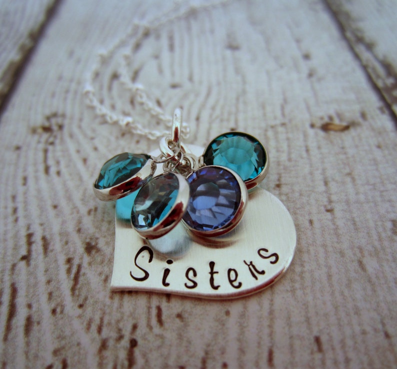 Sterling Silver Sisters Necklace Matching Sister Necklaces Etsy