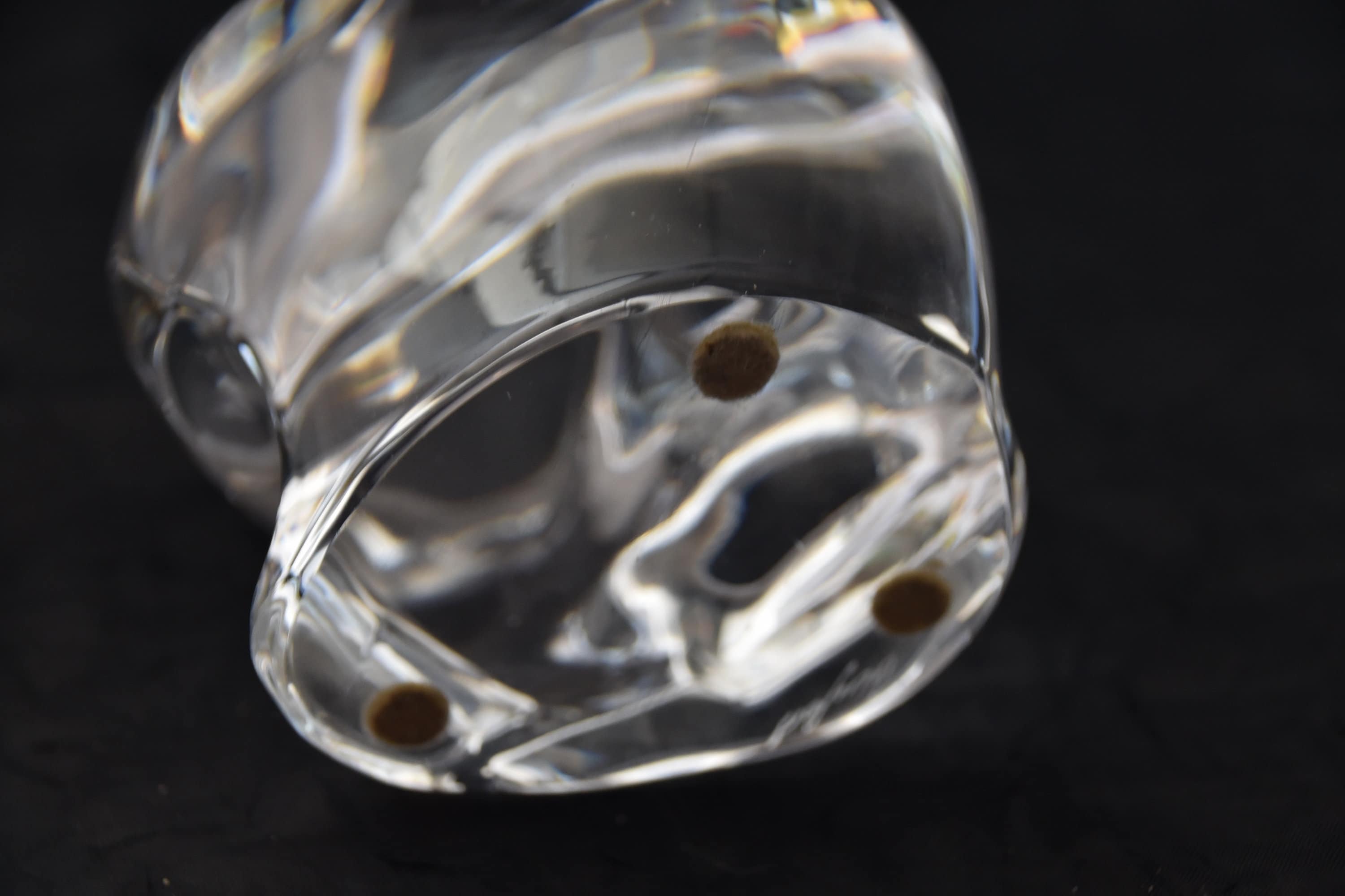 ORREFORS Sweden Crystal Cat Paperweight 5" Tall Vintage Eb4639 - Etsy