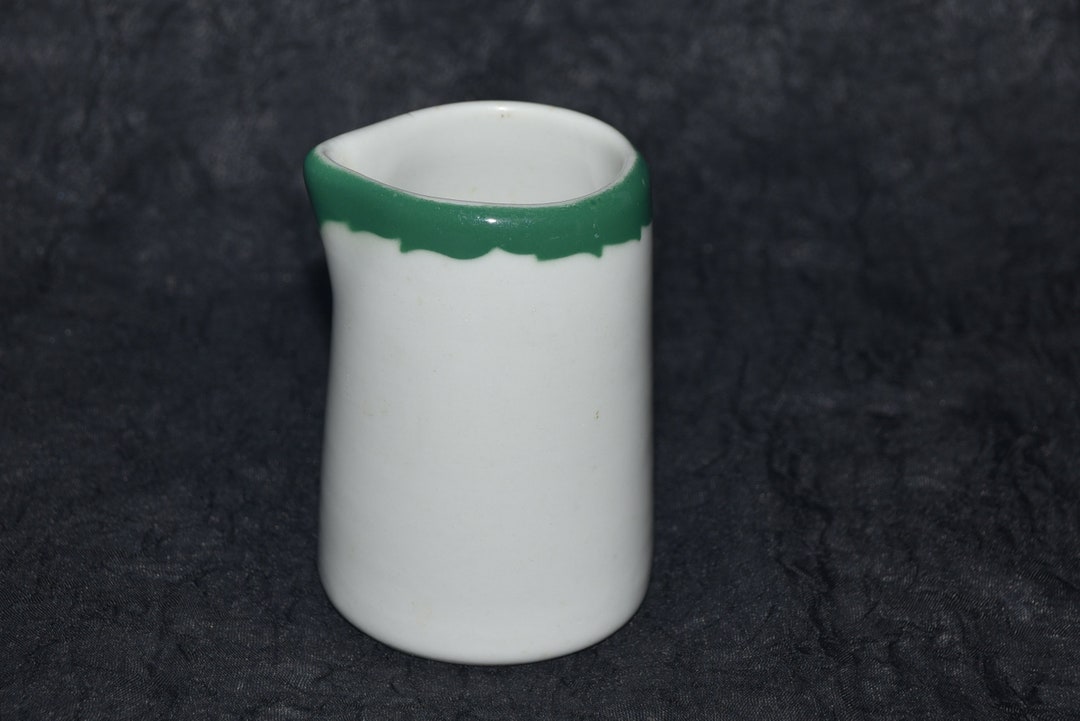 Eb4553 Restaurant Ware Creamer Vintage Shenango Green and - Etsy