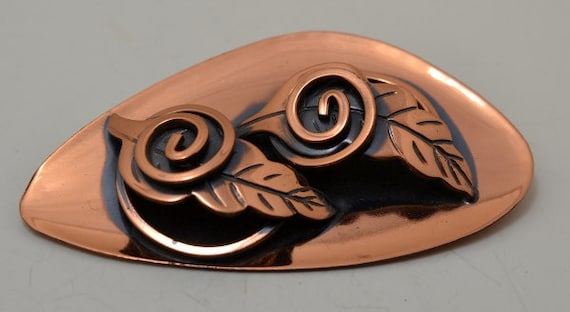 Jewelry Stunning Copper Mid-Century Modern Brooch Pin… - Gem