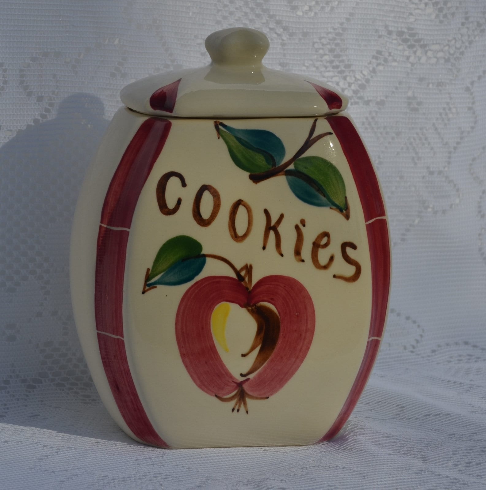 Vintage 1950s Purinton Pottery Apple Decor Cookie Jar Eb4446 - Etsy